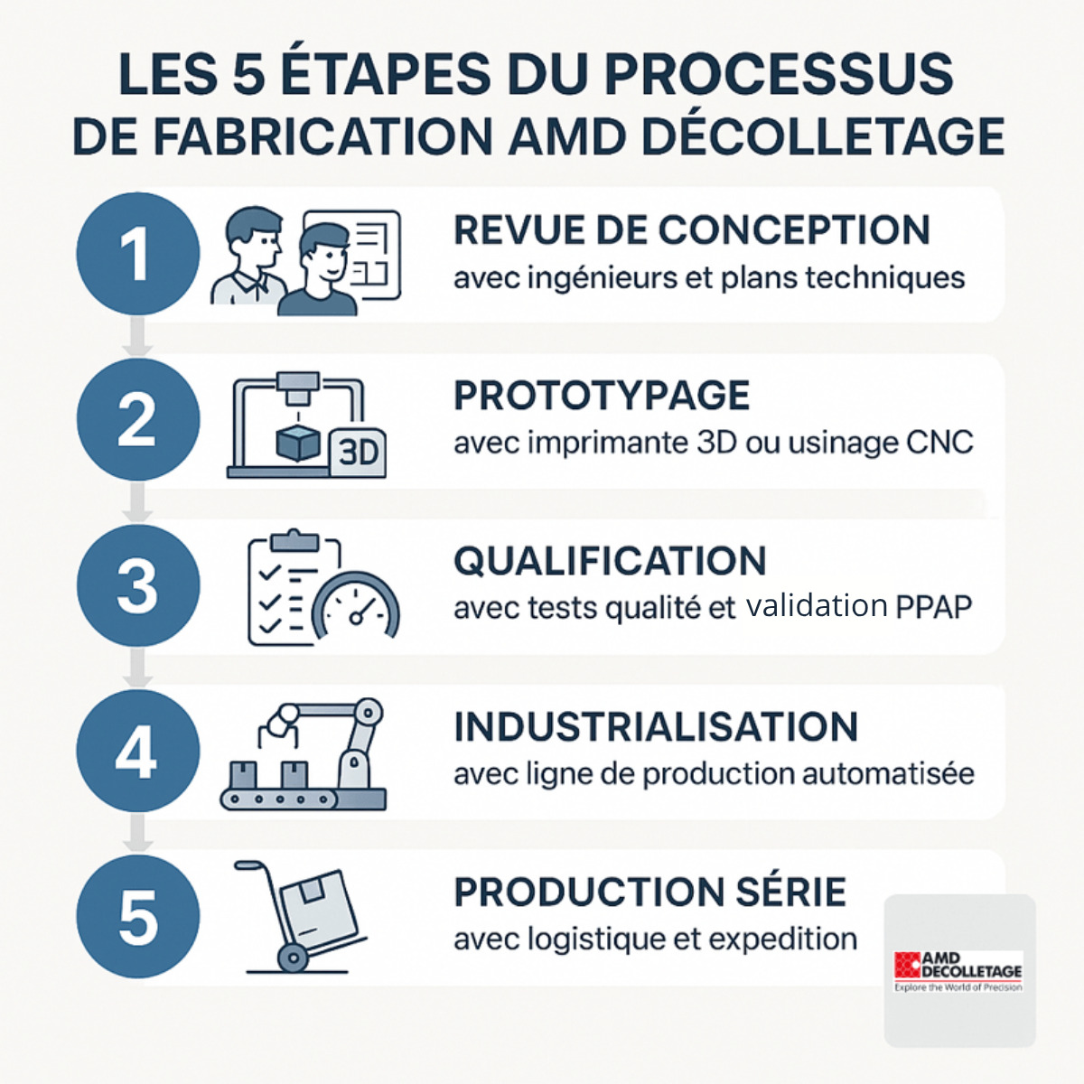 D2M : Du Design à la Fabrication – AMD Décolletage